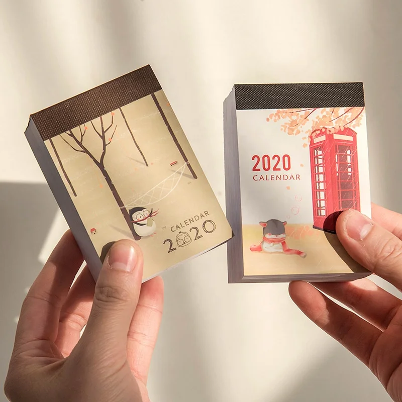 2020 Wall Custom Printing 365 Days Page Creative Mini Daily Desk ...