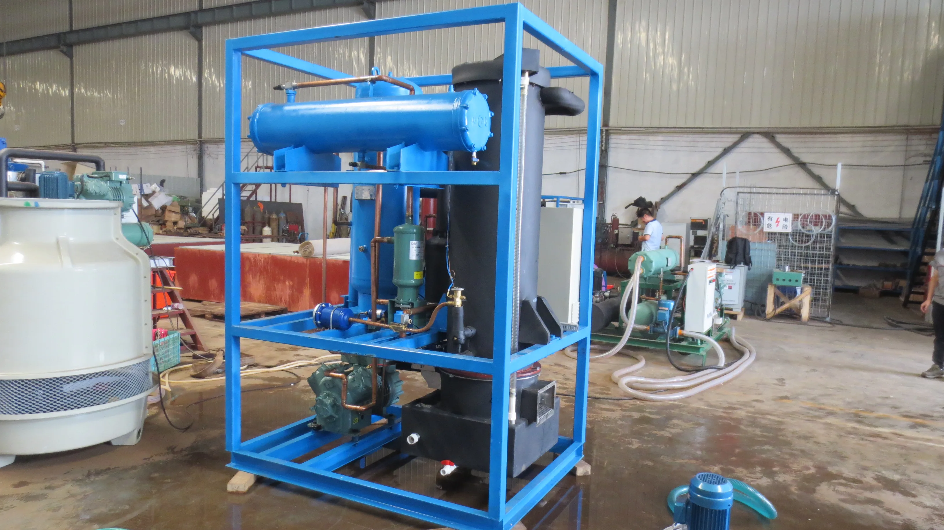 Industrial Tube Ice Machine 5 Ton Per Day Used For Foods To Keep Fresh ...