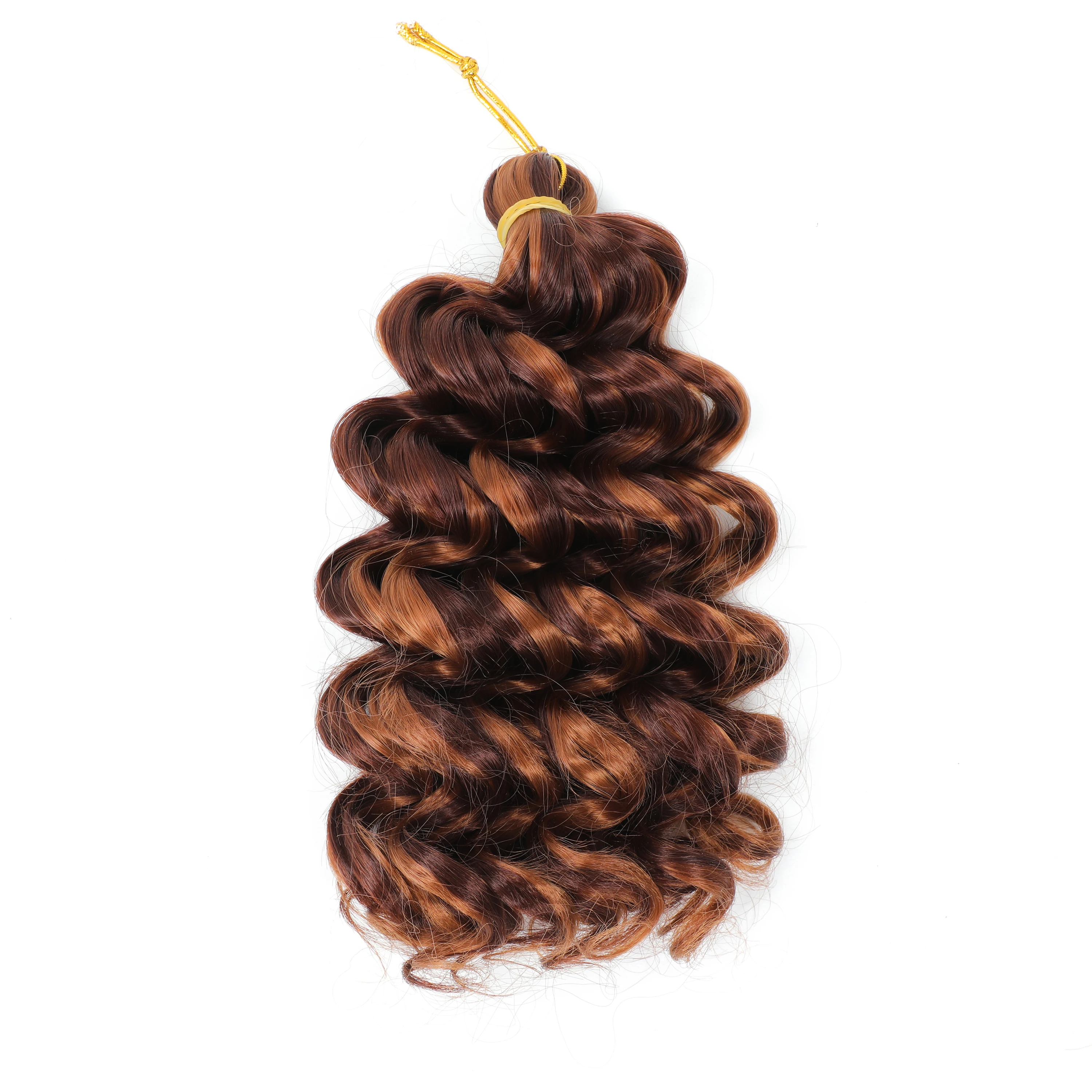 Italian Curl Short Curly Synthetic Hair Braids For Women - Ocean Wave Style