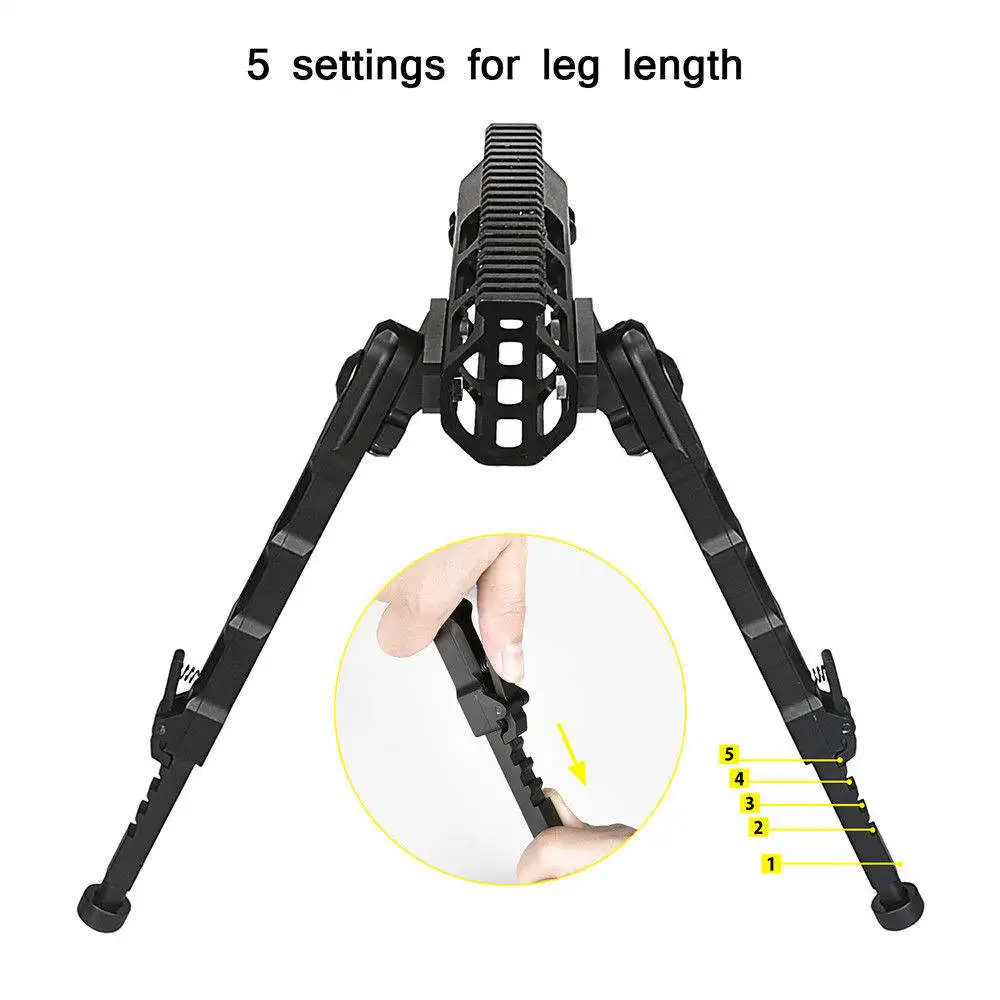 Factory Hot Sale Telescopic Tactical Bracket Bipod Aluminum Alloy Bipod ...