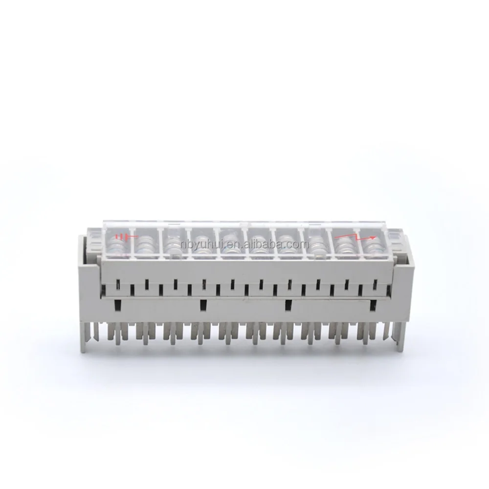 Krone LSA 3-Pole Arrester Magazine 10-Pair Lighting Protector with Fuse ...