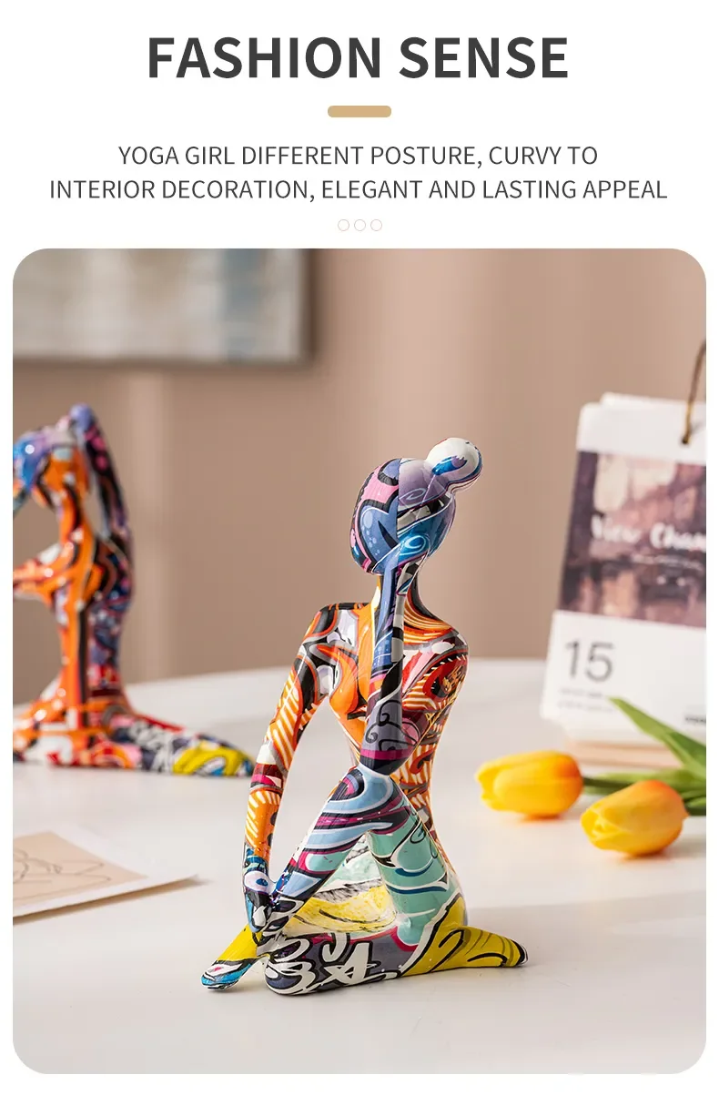 Painted Figure Figurines - Elegant Home Decor Solutions