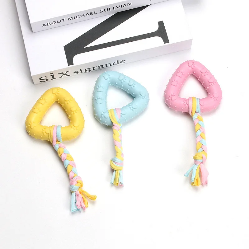 Pet Molar Toy Set 10-pack Tooth Cleaning Cotton Rope Tpr Bite Resistant ...