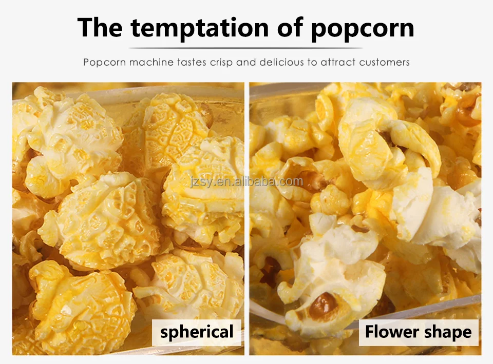 Stainless Steel 8oz Commercial Popcorn Machine & Automatic Oil-free ...