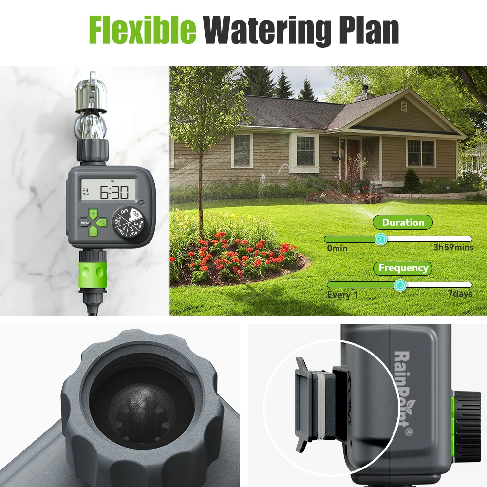 Rainpoint Water Drip Timer - Efficient Garden Irrigation