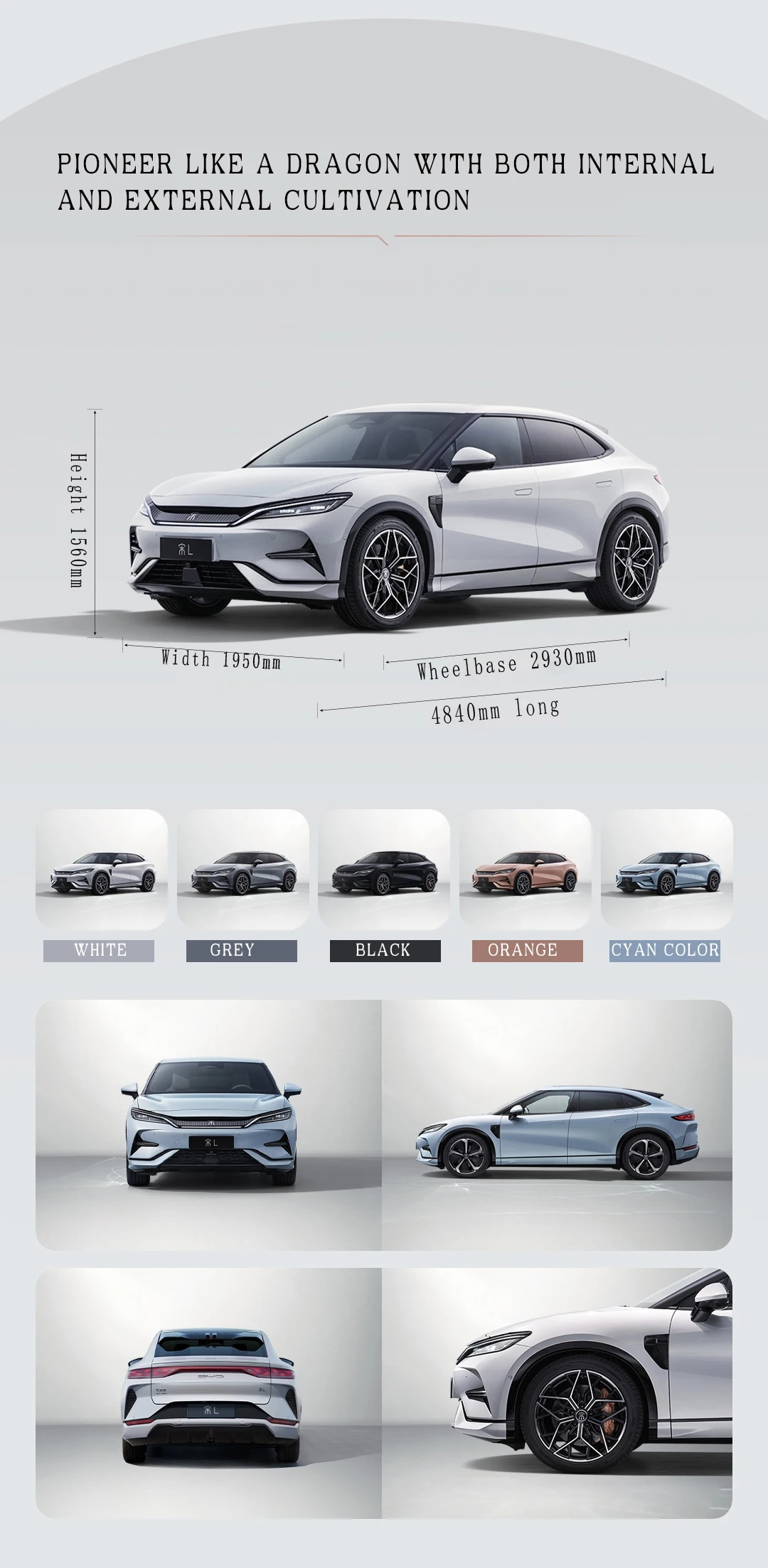 Byd Song L 2024 Byd Song L 4wd Ev Car 602 Km Suv New Energy Electric ...