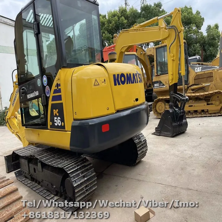 Used Mini Excavator/japan Made Komatsu Pc55mr Pc56 Pc56-7 Pc60 Pc70 5 Ton 6 Ton 7 Ton Crawler ...