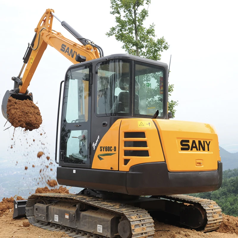 Sany Crawler Mounted Hydraulic Excavator Sy55 Sy60 Sy65 Sy75digger ...