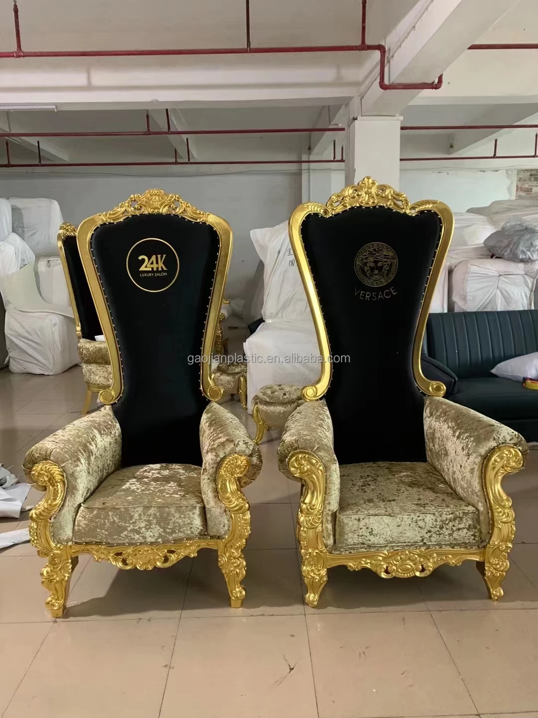 European Royal Style King's Throne Chair - Elegant Wooden Sofa for ...
