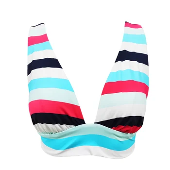 Water Dissolving Swimming Striped Bikini For Women Water Soluble Bikini ...