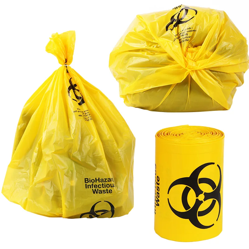 Biohazard Autoclavable Bags Medical Waste Bin Bag Heavy Duty Yellow ...