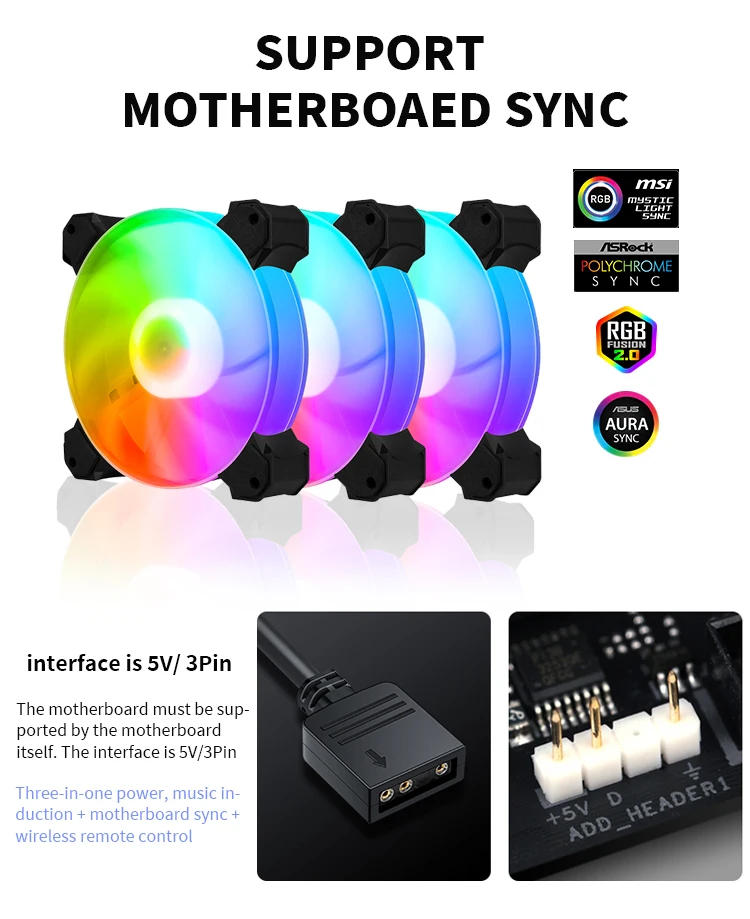 Colorful PC Case with 120mm RGB LED Fans - Quiet & Efficient Cooling