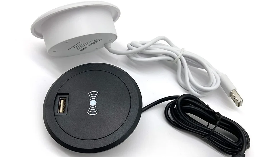 Modern Wireless Charger Table Wireless Desk Charging Recessed Desk ...