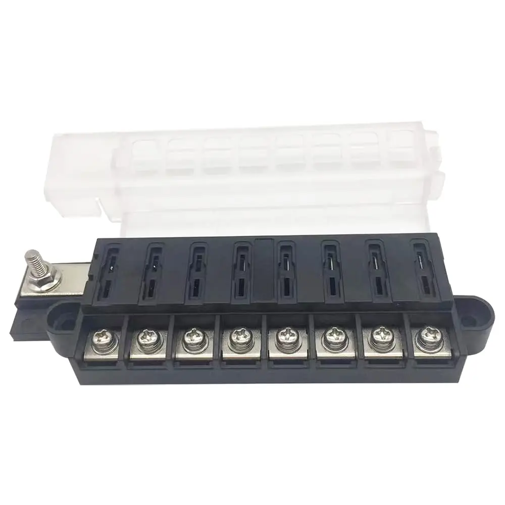 8 Positive Fuse Block Automotive Boat Marine 8 Way Blade Fuse Box 12 ...