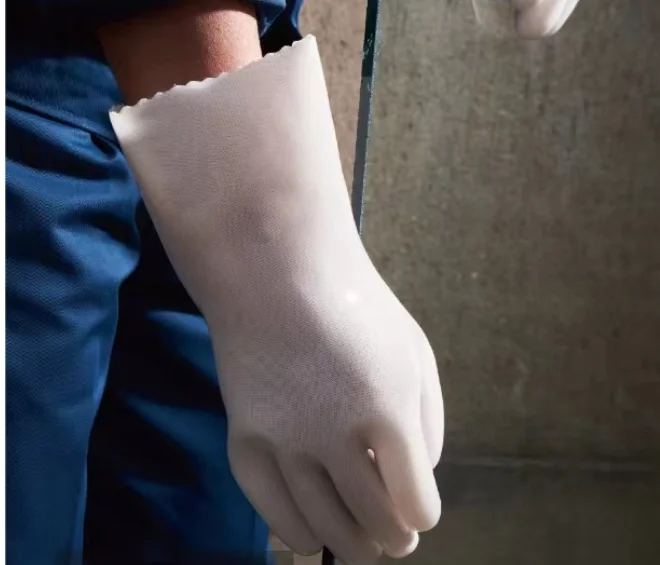 Work Chemical-Resistant Liquid Silicone Heat Resistant Gloves for DMF ...