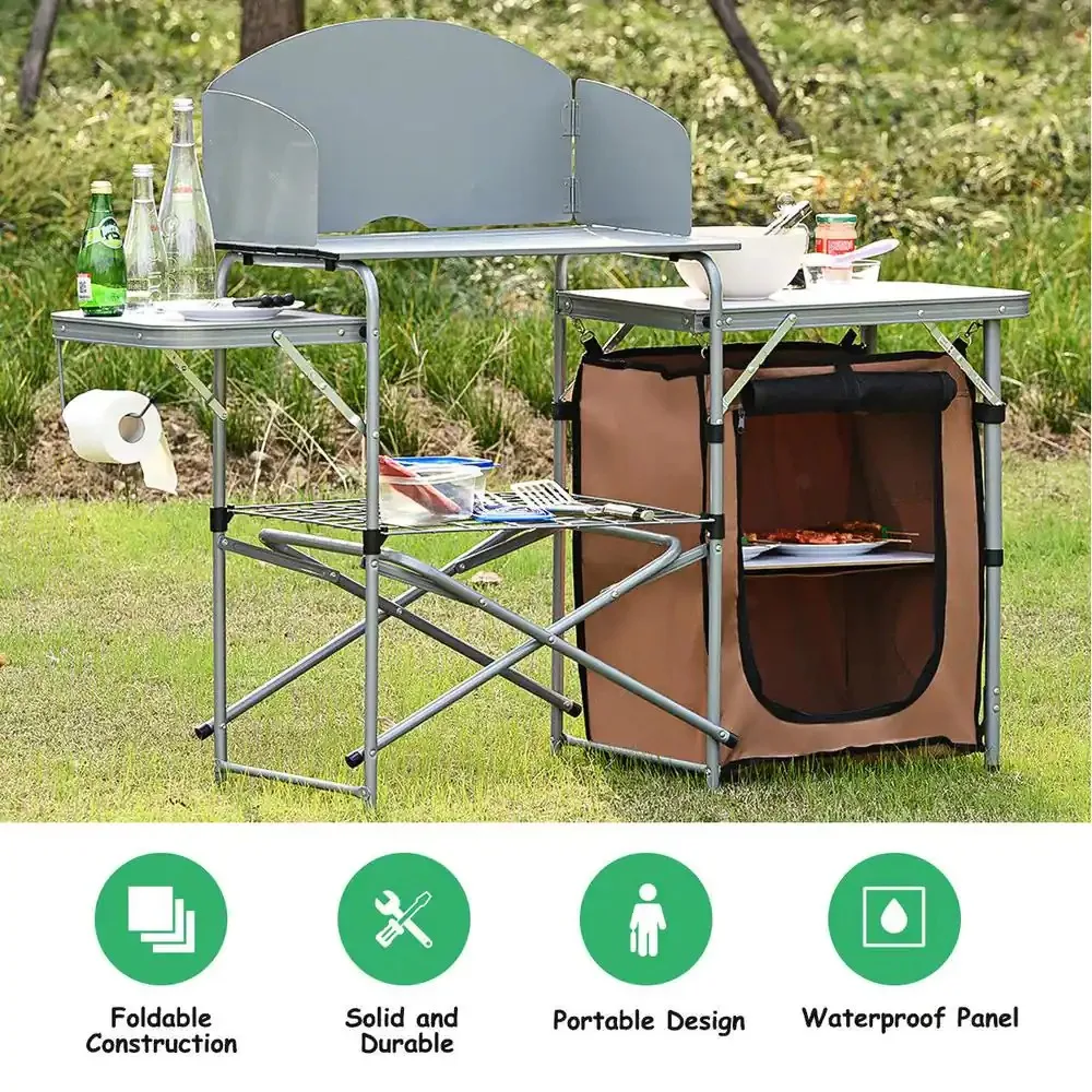 Outdoor Portable Kitchen Station - Ideal for Camping & Picnics