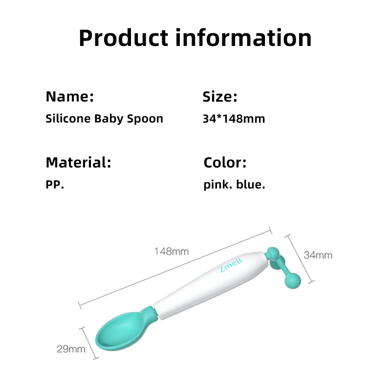 Baby Anti Spill Spoon New Children Spoon Auto Rotatable Gravity Balance ...