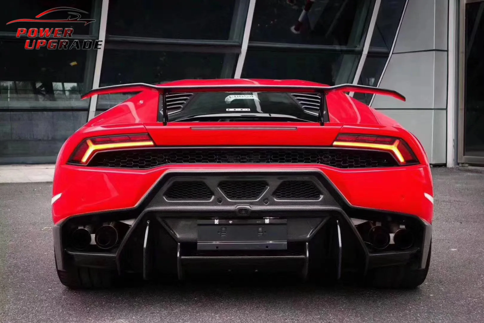 V Style Carbon Fiber Rear Spoiler Wing For Lamborghini Huracan Lp580 ...