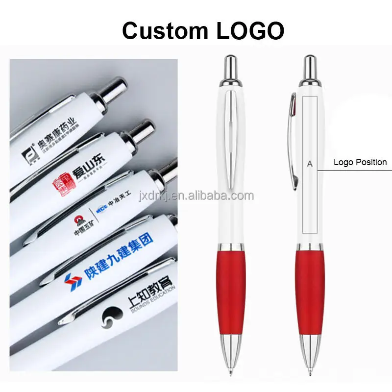 Promotional Custom Recycled Plastic Ballpoint Pens Ball Pens With Logo ...