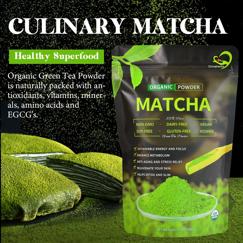 Private Label Wholesale Organic Japanese Matcha Green Tea Powder ...