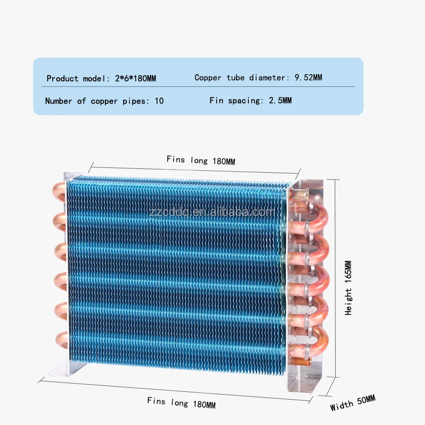 Refrigerator Copper Tube Fin Type Condenser Evaporator Coil - Buy ...