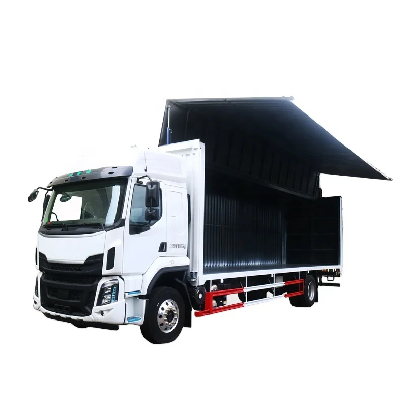 Flying Wing Van System For Fully Enclosed Van Semi-trailer Dump Truck ...