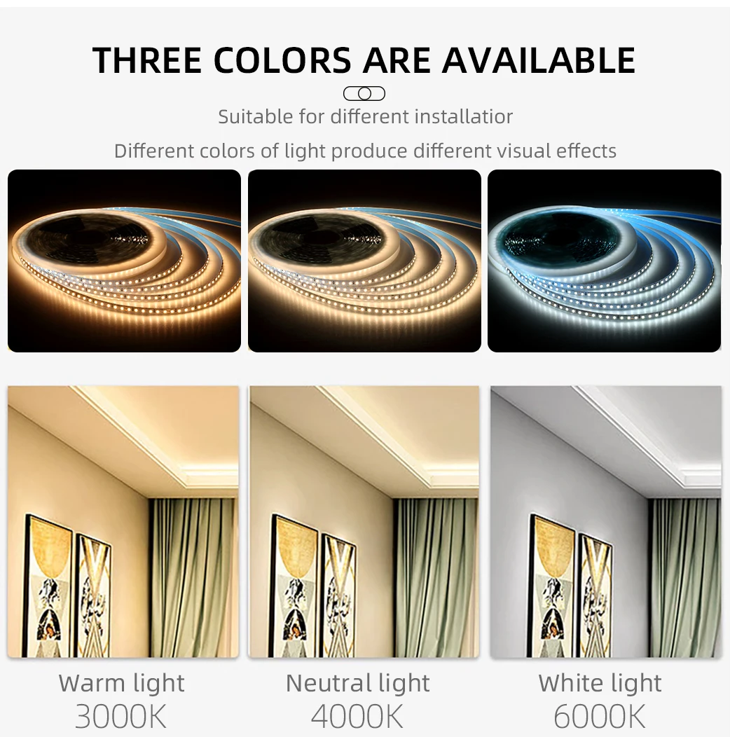High Density Led Rope Light Cri95 High Brightness Efficient Ra97 High ...