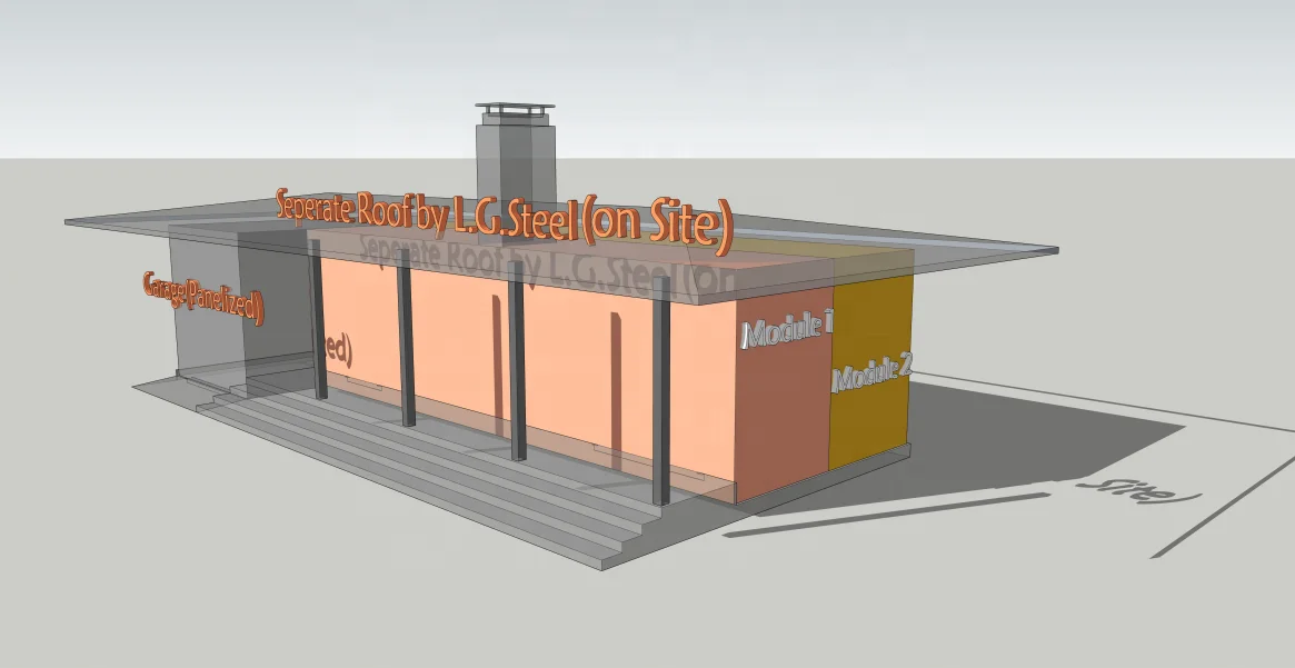 Fast Installation Modular SIPs Prefab House Kit, Narrow Modular Design ...