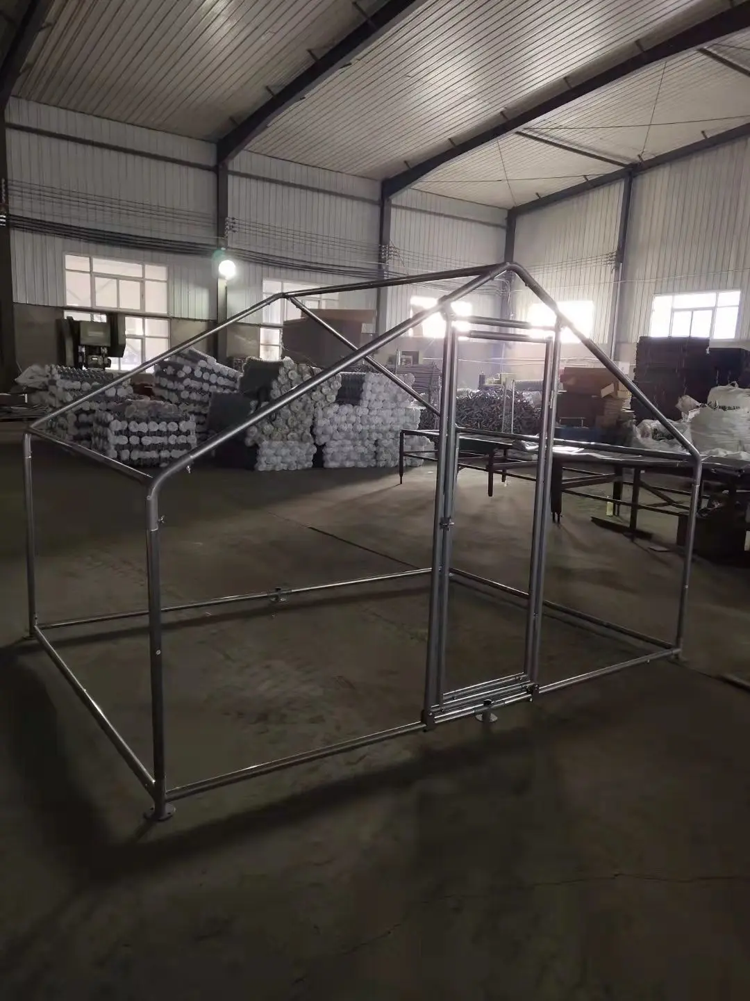 Outdoor Cage Galvanised Steel Dog Run Cage Walk-in Large Dog Kennel UV ...