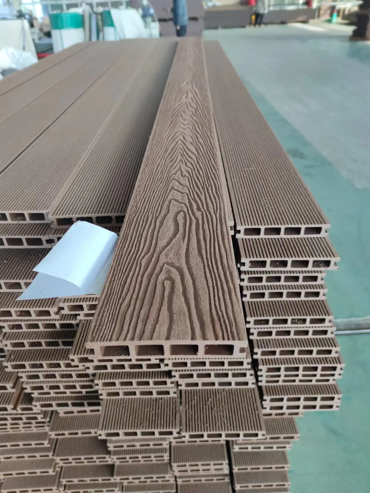 New Design Wpc 3d Embossed Decking,Waterproof Outdoor Laminate Flooring K140-24a Wood Facade ...