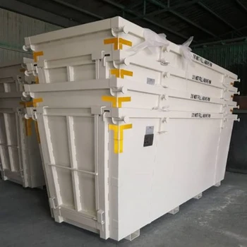 Factory Custom Galvanised Steel Outdoor Waste Recycling 4 Yards 6m3 ...