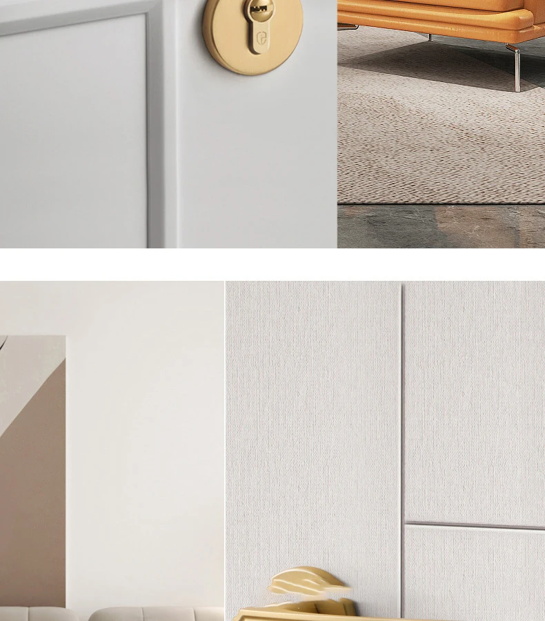 Door Handles Luxury Nord Modern Scandinavian Interior Bedroom Door Lock ...