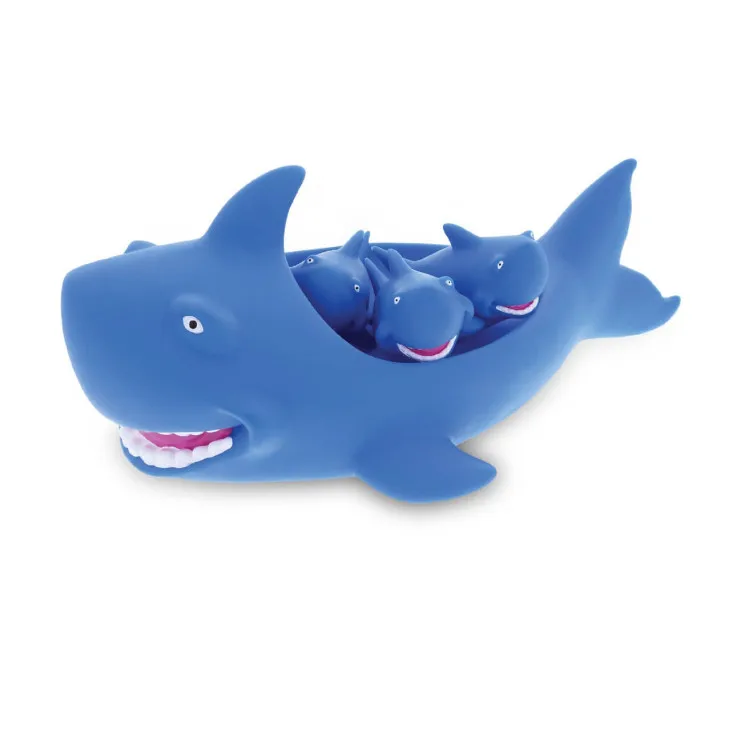 Children's Water Blue Shark Mother And Baby Cartoon Animal Children's ...