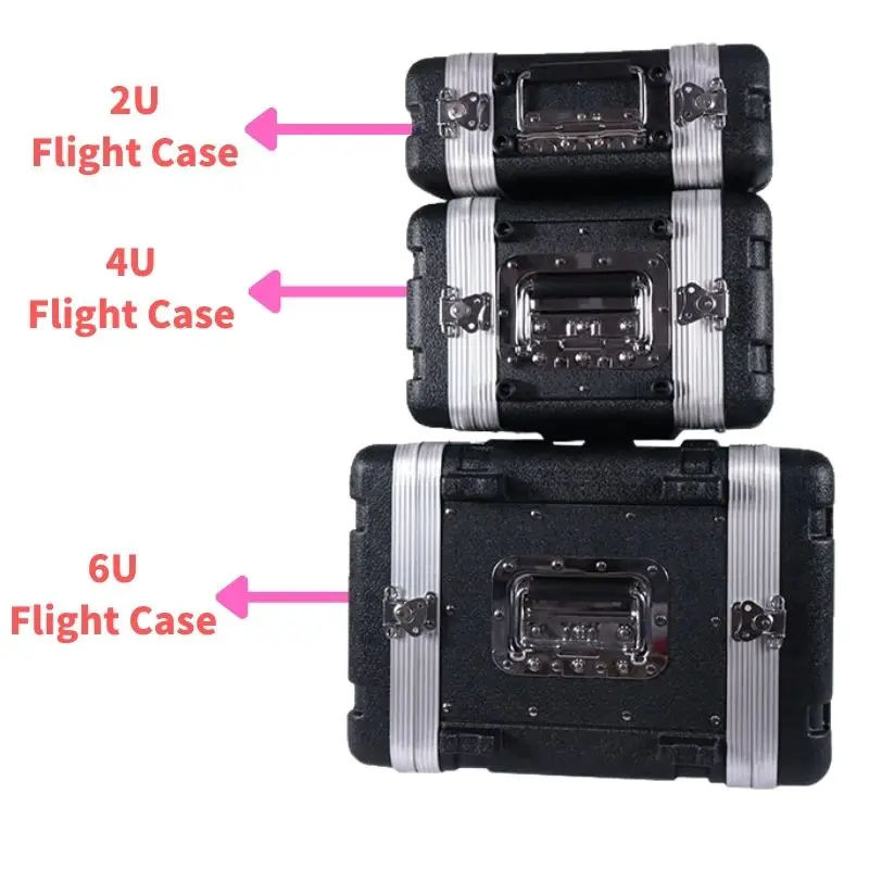 6U Plastic Flight case Dj Amplifier Wireless Microphone Audio Equipment ...
