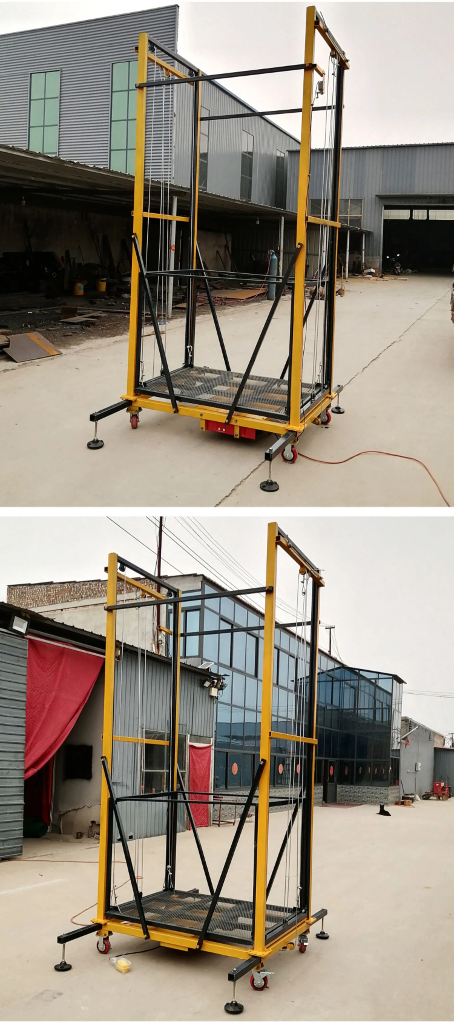 Aluminium Electric Lifting Scaffold - Foldable & Remotely Controlled