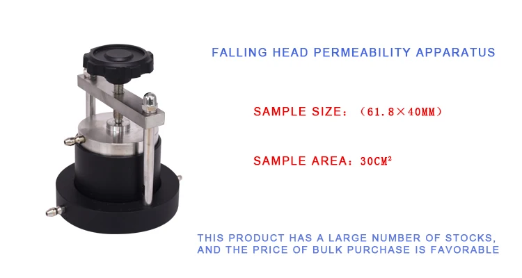 Laboratory Falling Head Soil Permeability Apparatus