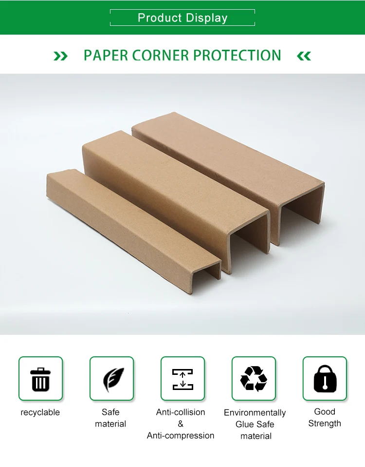 Heavy Duty Pallet Shipping Corrugated Paper Corner Edge Protector For ...