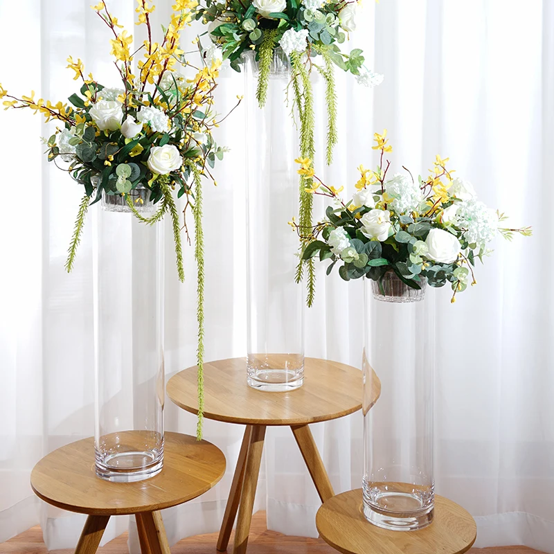 Large Tall Clear Glass Table Vases Flower Vase Home Decoration| Alibaba.com