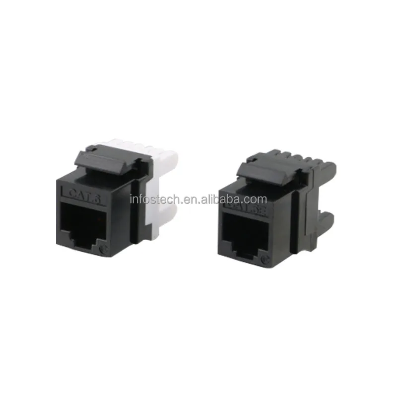 Renbao Cat5e Cat6a Cat6 RJ45 Network Module 90 Degree UTP Keystone Jack ...