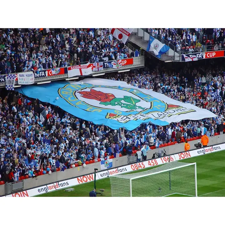 Logo Printed Giant Soccer Match Fabric Crowd Tifo Banner Pennant Style ...