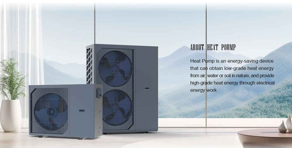 Odm Monoblock Ashp System R290 Air Source Heat Pump With Wifi Control Connect Solar Photovoltaic ...