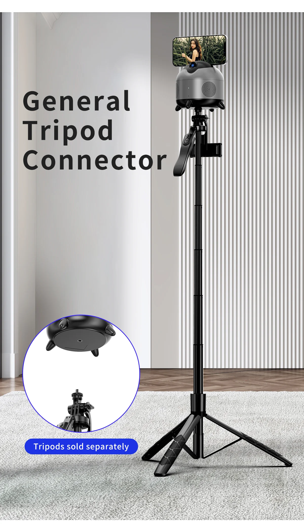 M136 Ai Smart Bt Music Gimbal Speaker Phone Holder Dock 360 Rotate Face ...