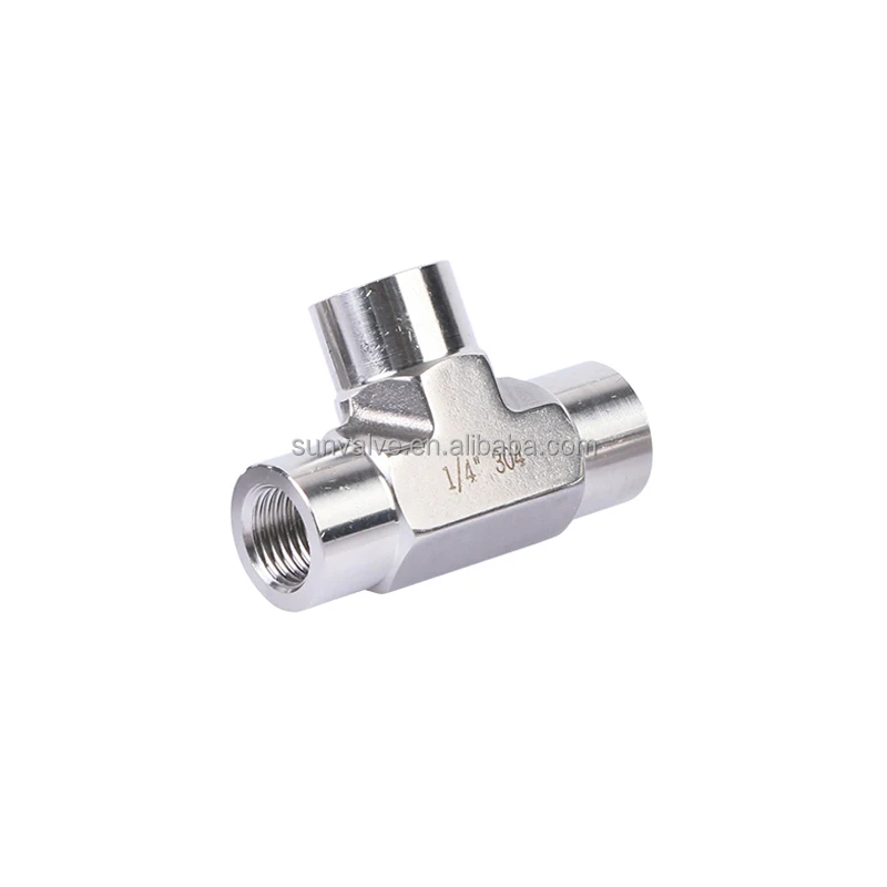 Forged Stainless Steel G1/4'' Female Equal Tee High Pressure Instrument ...