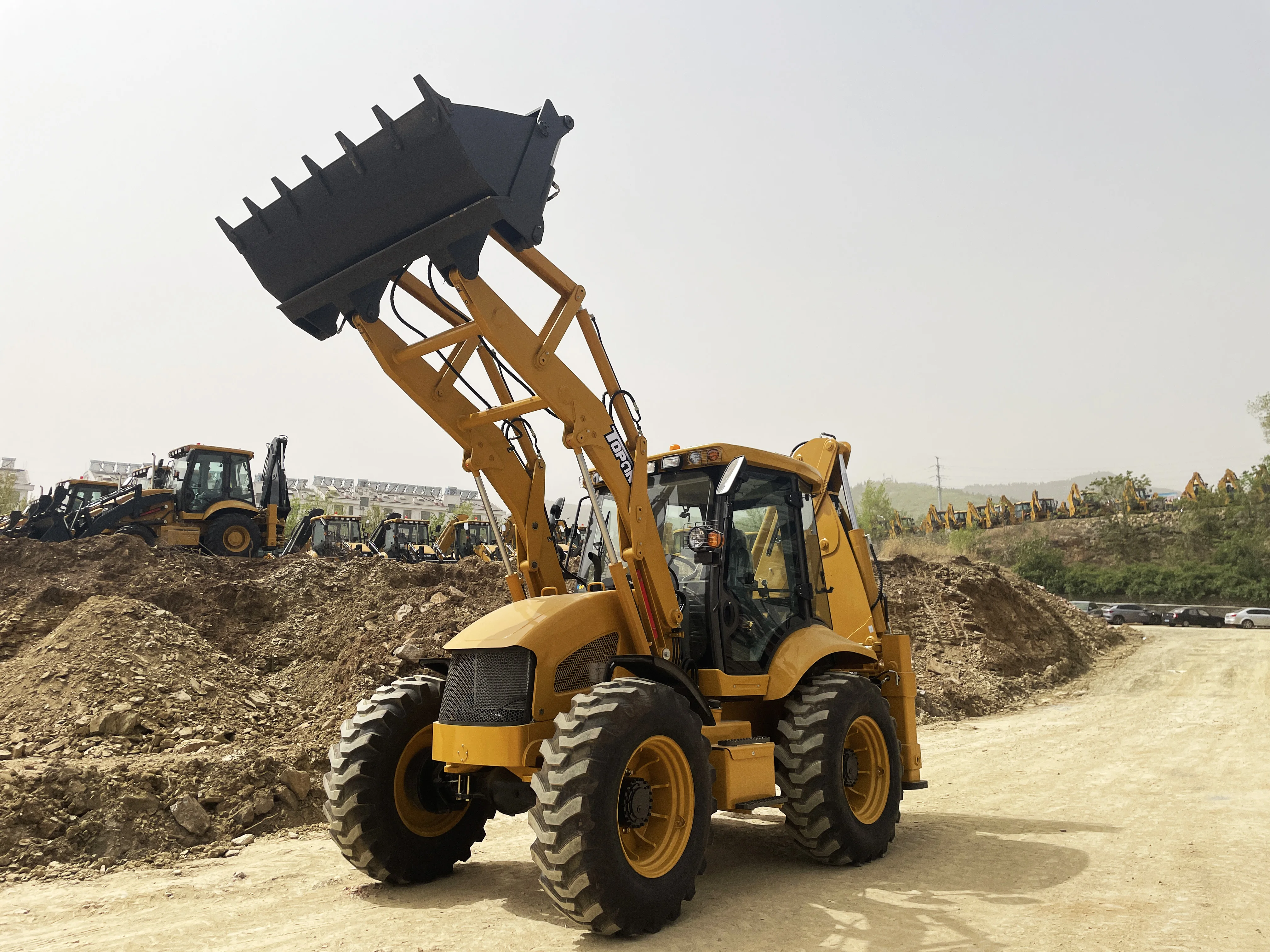 Cheap Backhoe Excavator Loader Compact 4wd Backhoe Loader for Sale ...