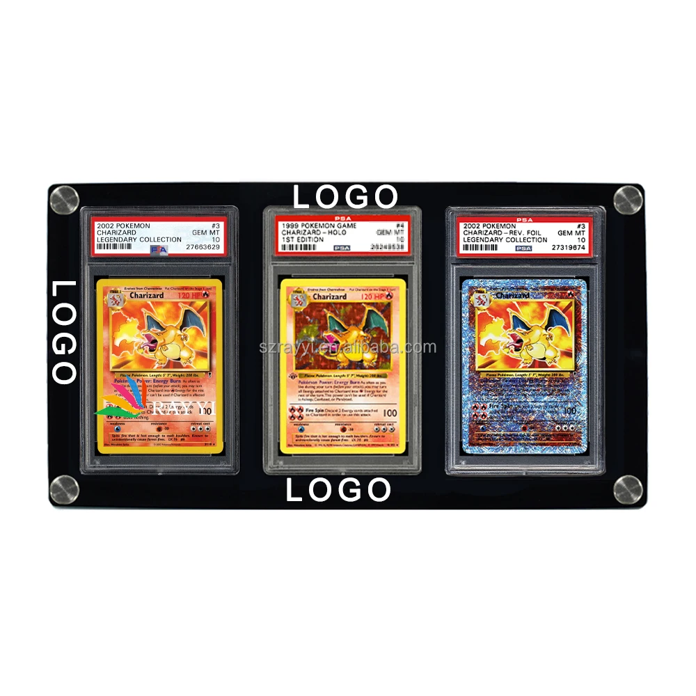 Rayyi (not Cards) Custom Desktop Acrylic Pokemon Graded Sports Card ...