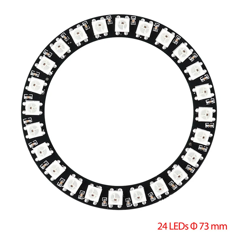 24 X Ws2812 Ws2812b 5050 Rgb Led Ring Lamp Light 24 Bits For Arduino ...