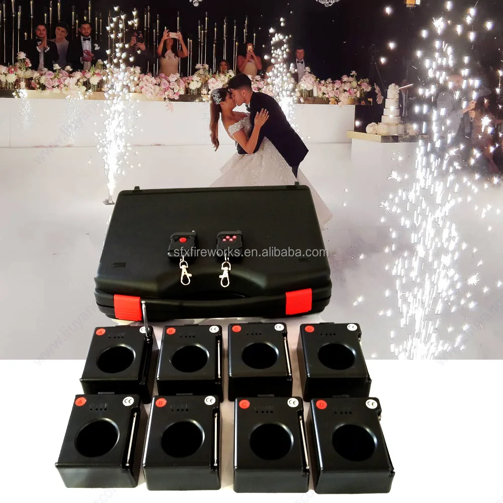 8 Cue Ice Fountain Fireworks Ignition System - Cold Pyro