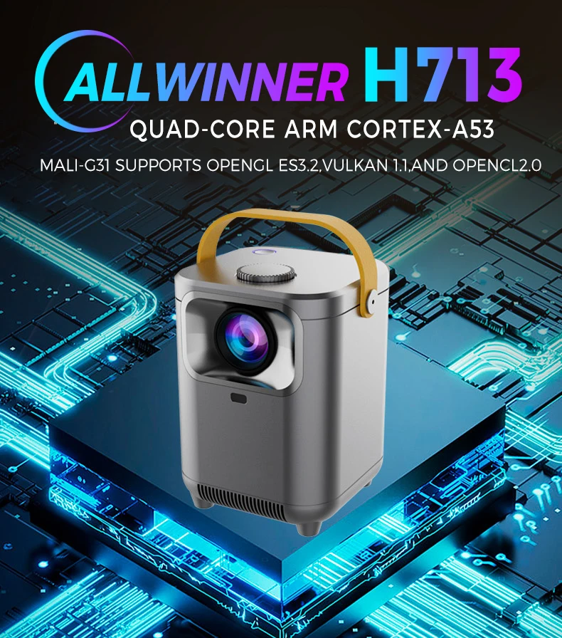 140 ANSI Lumen 4K Laser Projector - Smart TV for Home & Business