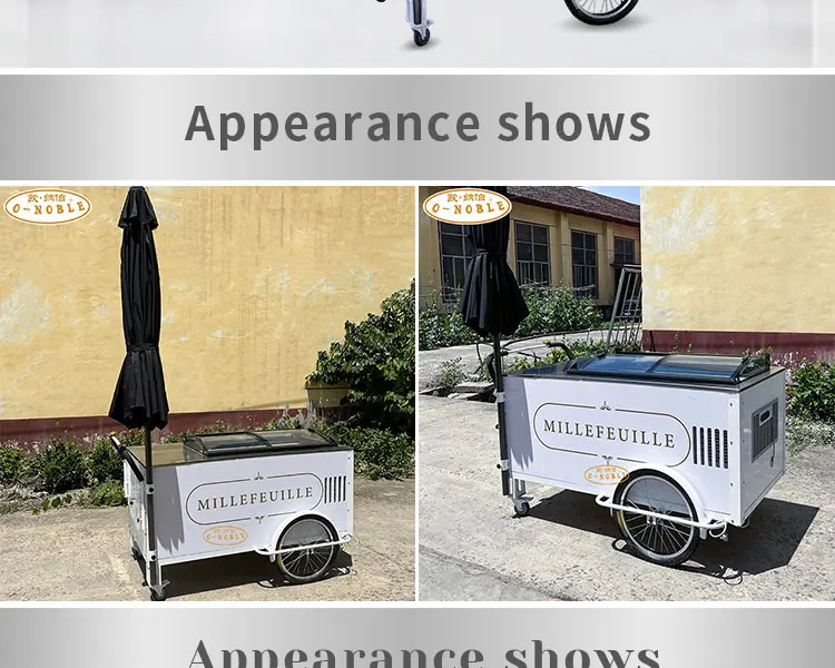 Hand Push Gelato showcase Cart Freezer Ice Cream Vending Carts| Alibaba.com