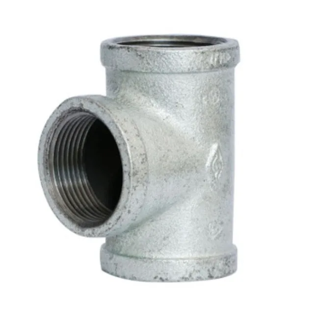 threaded gi pipe fitting DN100 galvanized 45 degree lateral tee NPT 4 ...
